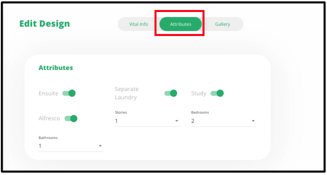 How to edit design details