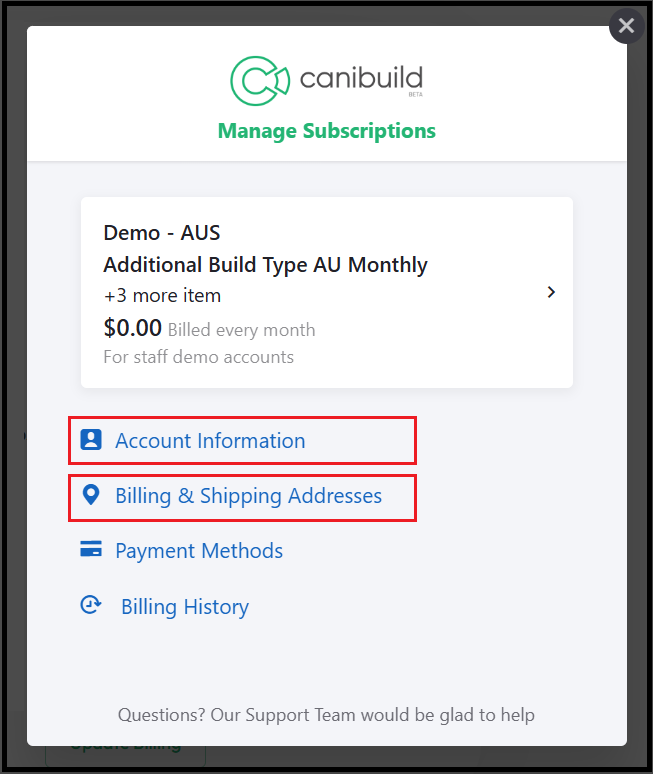 How to Update Account Information & Billing